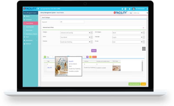Automated Library Management Software/System | eFACiLiTY India