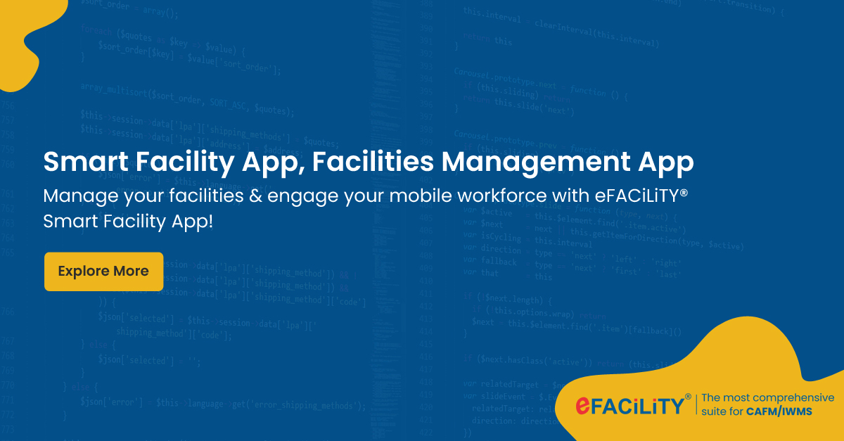 Smart CAFM/IWMS Mobile App | Facility/Workplace Management